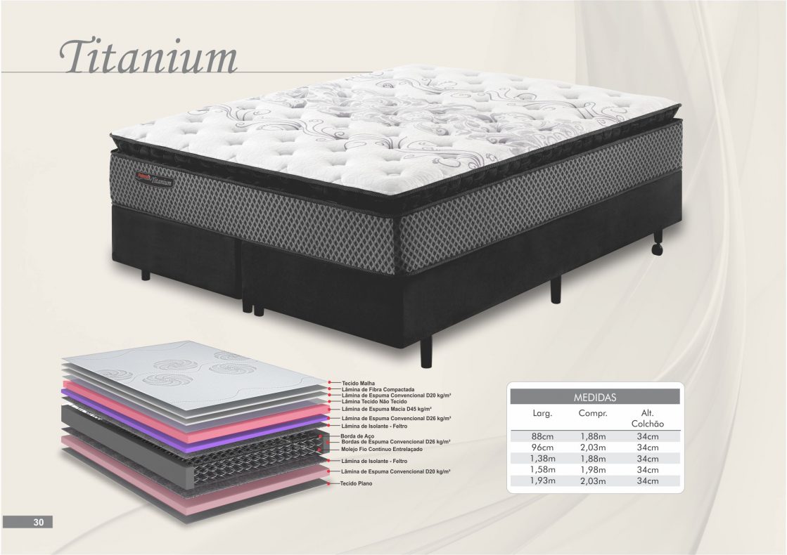 Colchão Titanium Molas Superlastic - Palemax Colchões